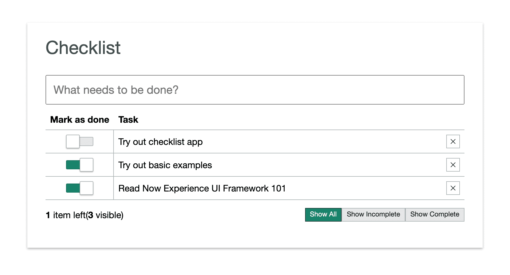 Creating a checklist – Nextra Creating a checklist – Nextra